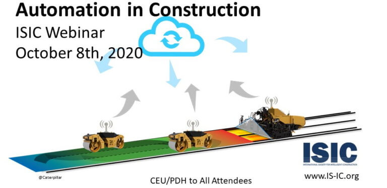 ISIC webinar - Automation in Construction on Oct. 8, 2020 - Intelligent ...