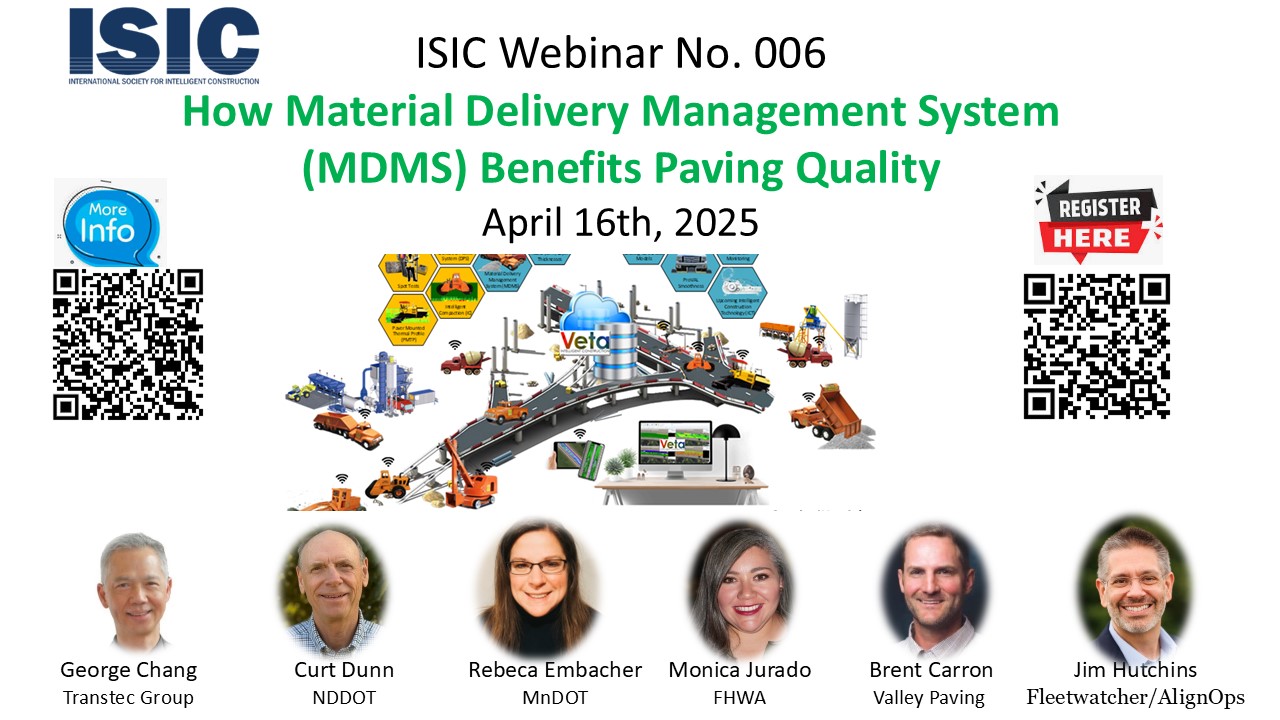 ISIC Webinar on MDMS - Intelligent Construction Technology